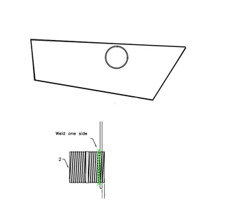 End Plates for Single Edge SS Single Gestation Feed Trough | Hog Slat