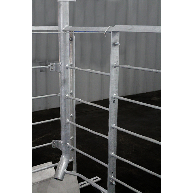 48" long Straight Front Feed Pipe | Hog Slat