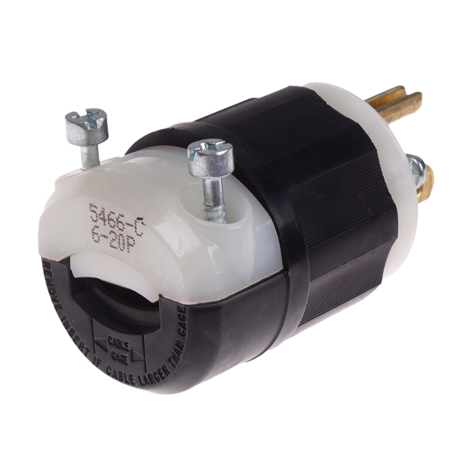 250V 20A 2 Pole Plug NEMA 6 20P | Hog Slat