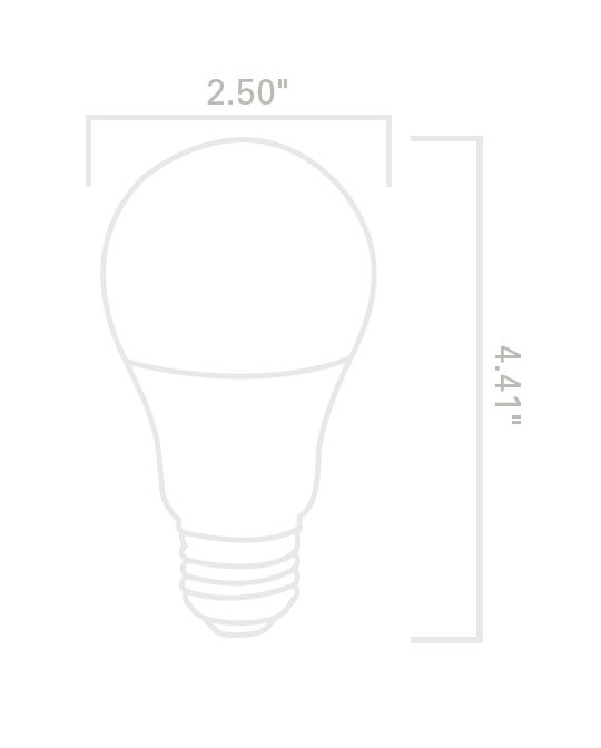 11W LED A19 OMNI Dimmable Greenlite™ Bulb | Hog Slat