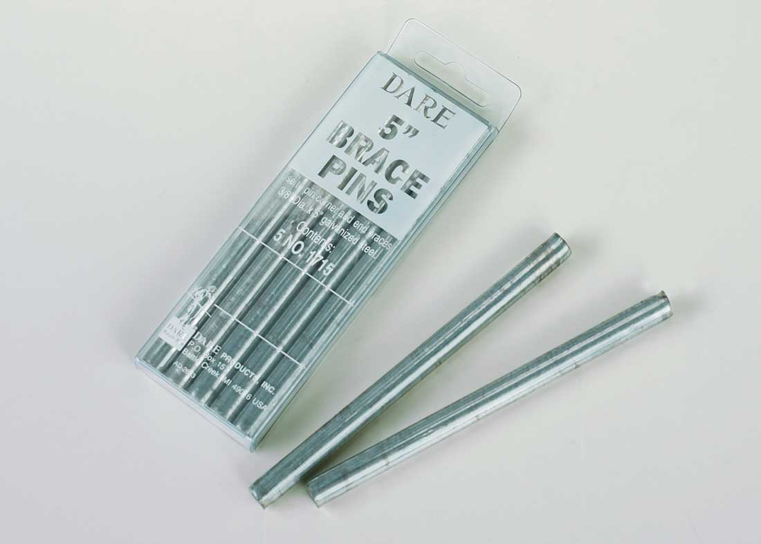 5" Fence Brace Pins - 5 pack | Hog Slat