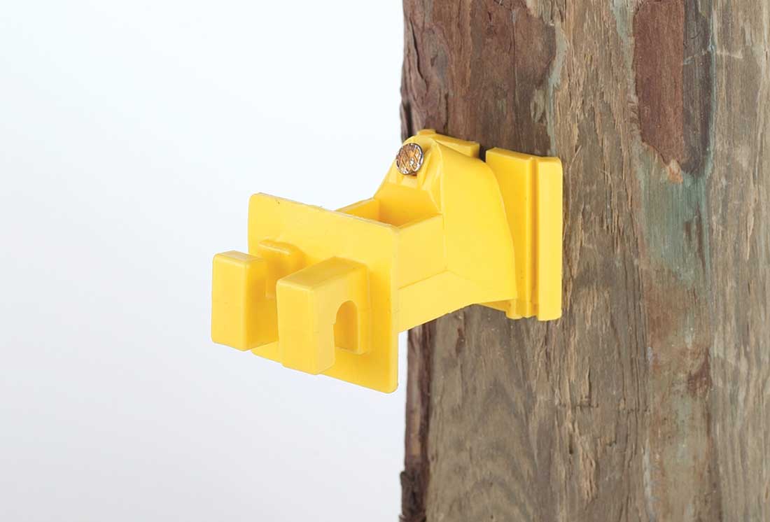 Extended Fence Insulator for Wood Posts - 25 Pack | Hog Slat