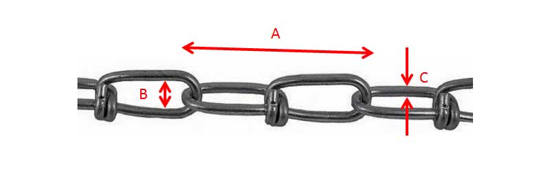 #2/0 Galvanized Loop Chain | Hog Slat