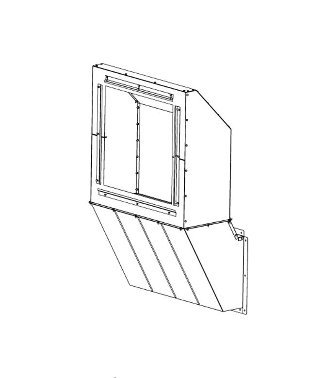 24" AP® Stainless Pit Fan Transition | Hog Slat