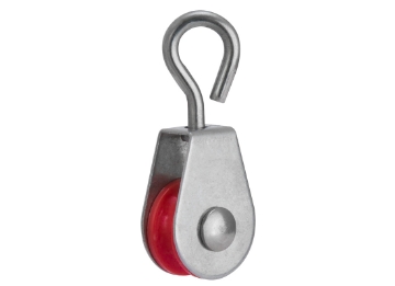 Pulley 1-3/4" Red Nylon Swivel W Shields | Hog Slat