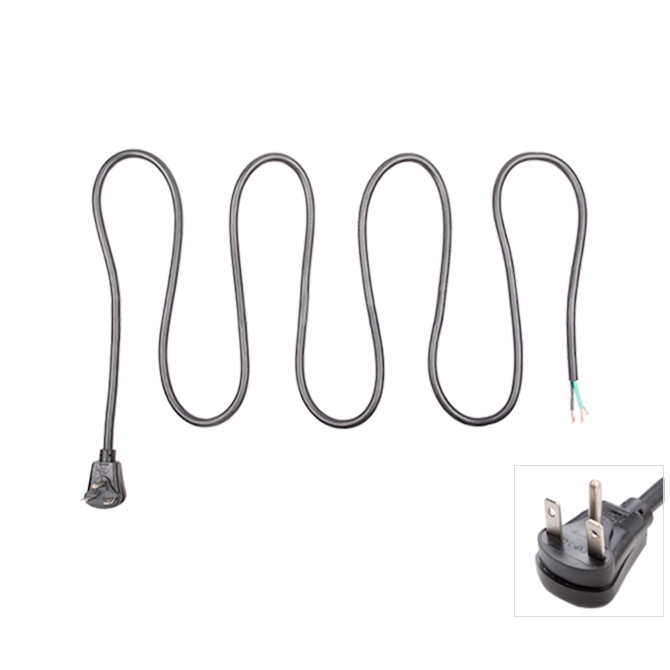 Right Angle Male Plug Cord Set - 9.8' Long (230V 14/3 SJT) | Hog Slat