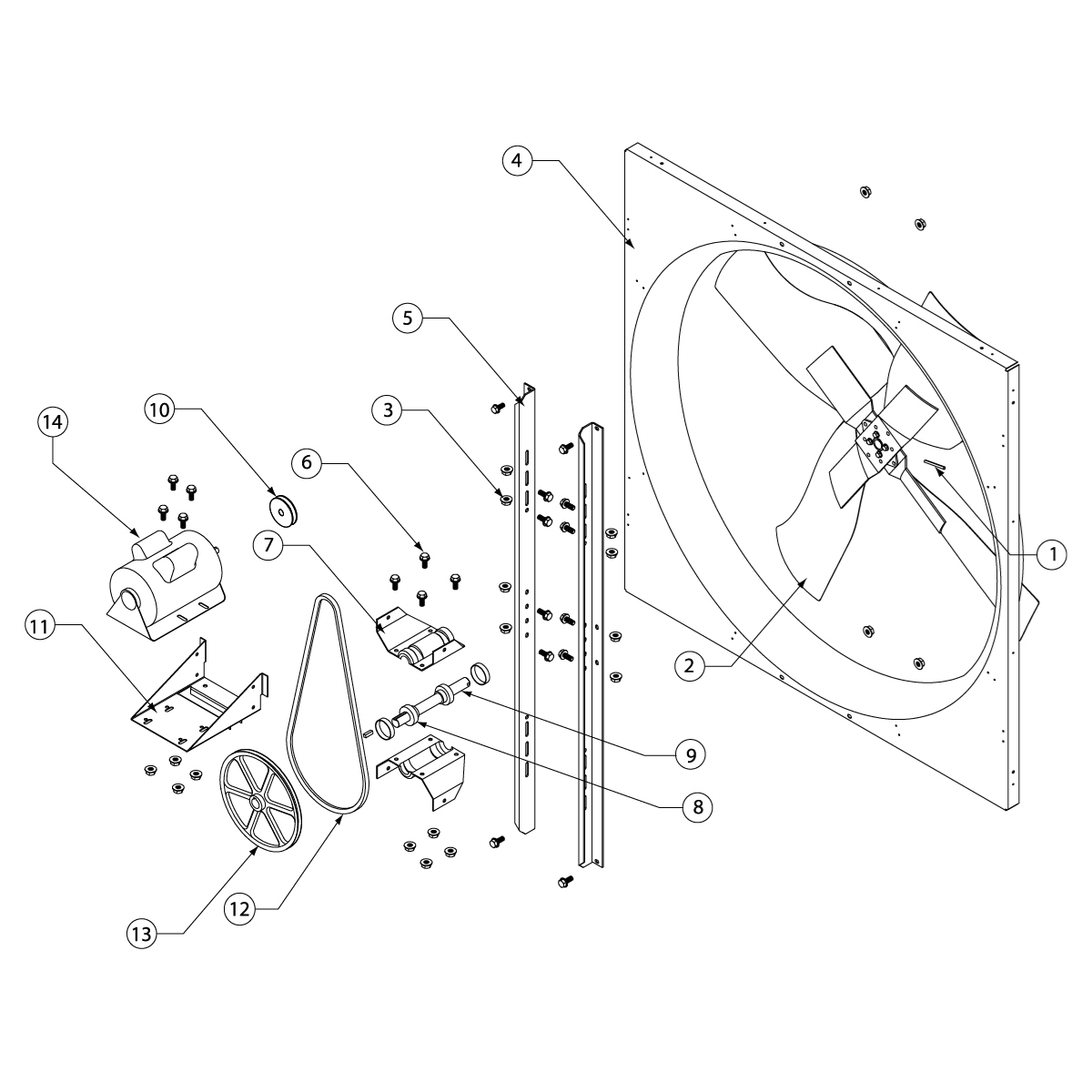 Fan Pulleys for ACME® Fans | Hog Slat
