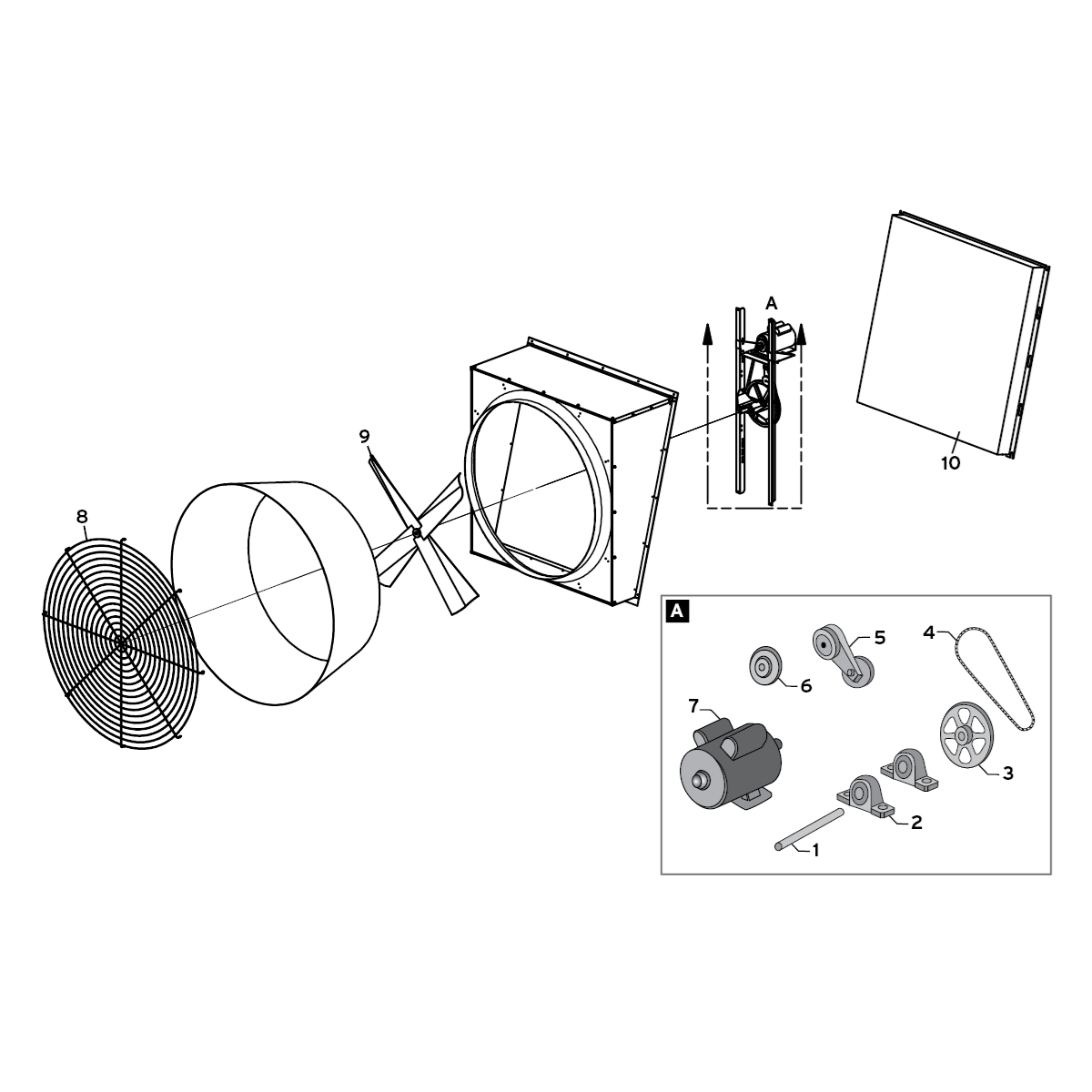 Grower SELECT® 1/2 HP 1725 RPM Fan Motor | Hog Slat