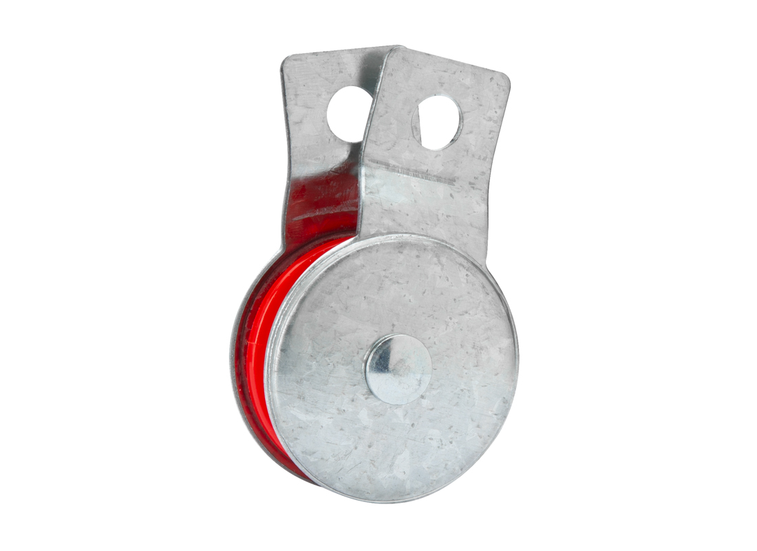 1-3/4" Red Nylon Split Pulley w/ Shields | Hog Slat