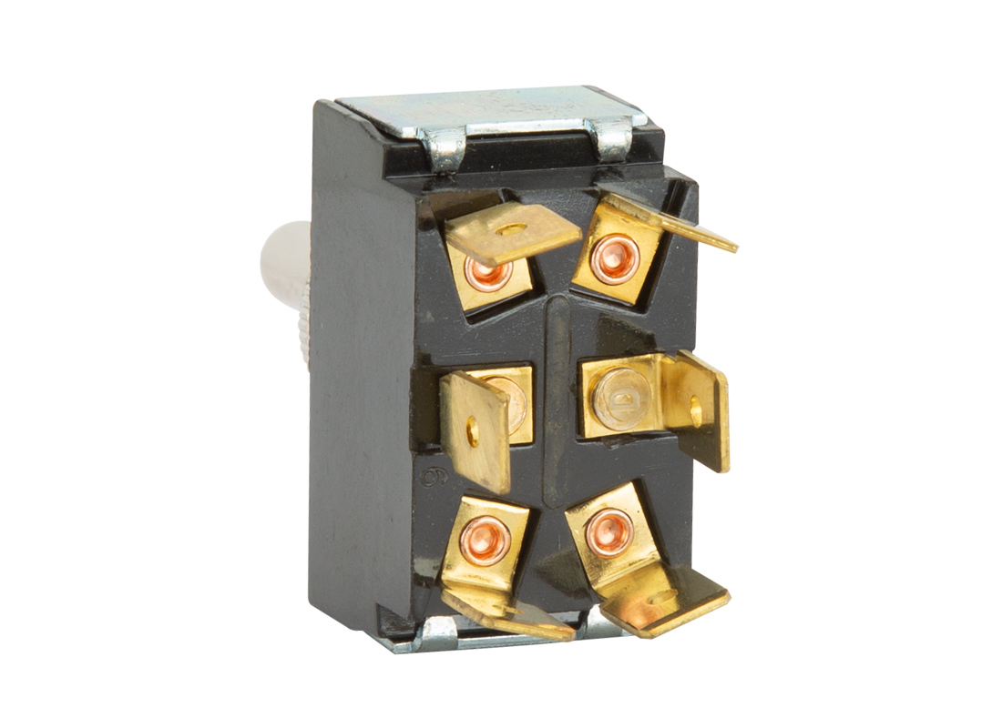 Toggle Switch DPDT 10 Amp 250 Volt Center Off | Hog Slat