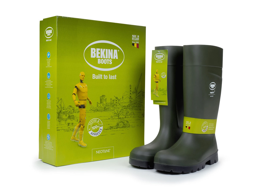 Bekina® StepLite EasyGrip Boots - Green | Hog Slat