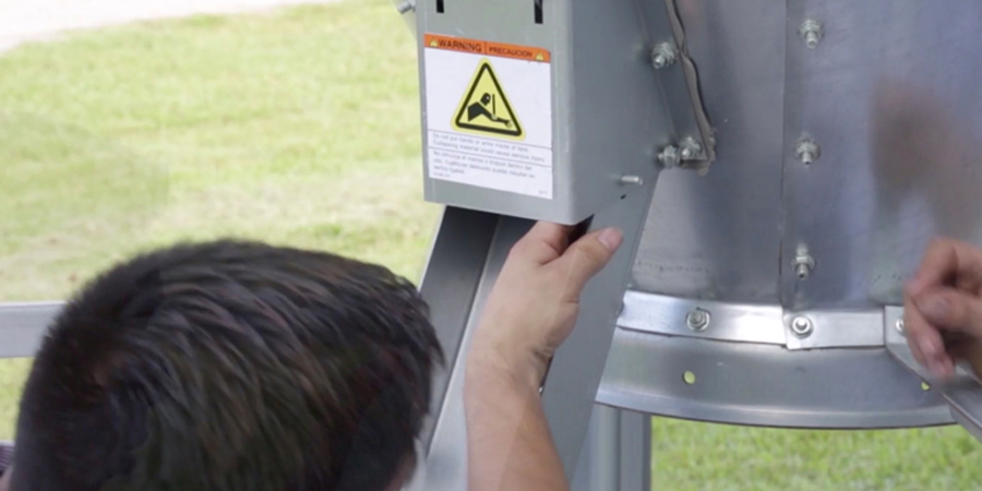 DIY feed bin hopper valve | Hog Slat