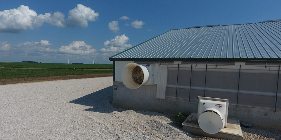 Converting large fans to minimum winter fans | Hog Slat